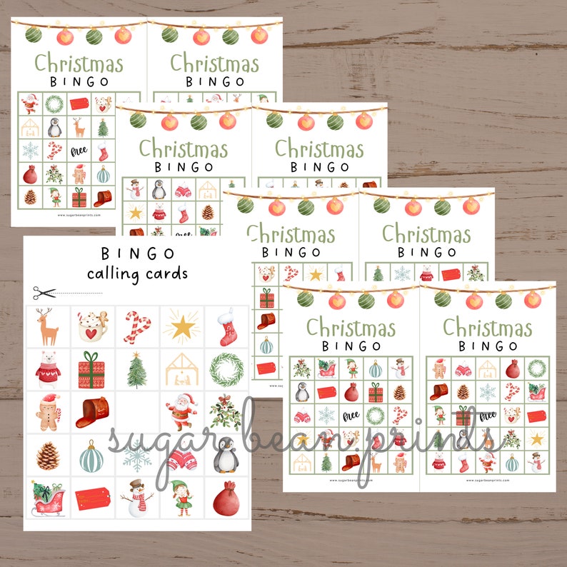Christmas BINGO Printable | Kids Holiday Game | Holiday Activity for ...