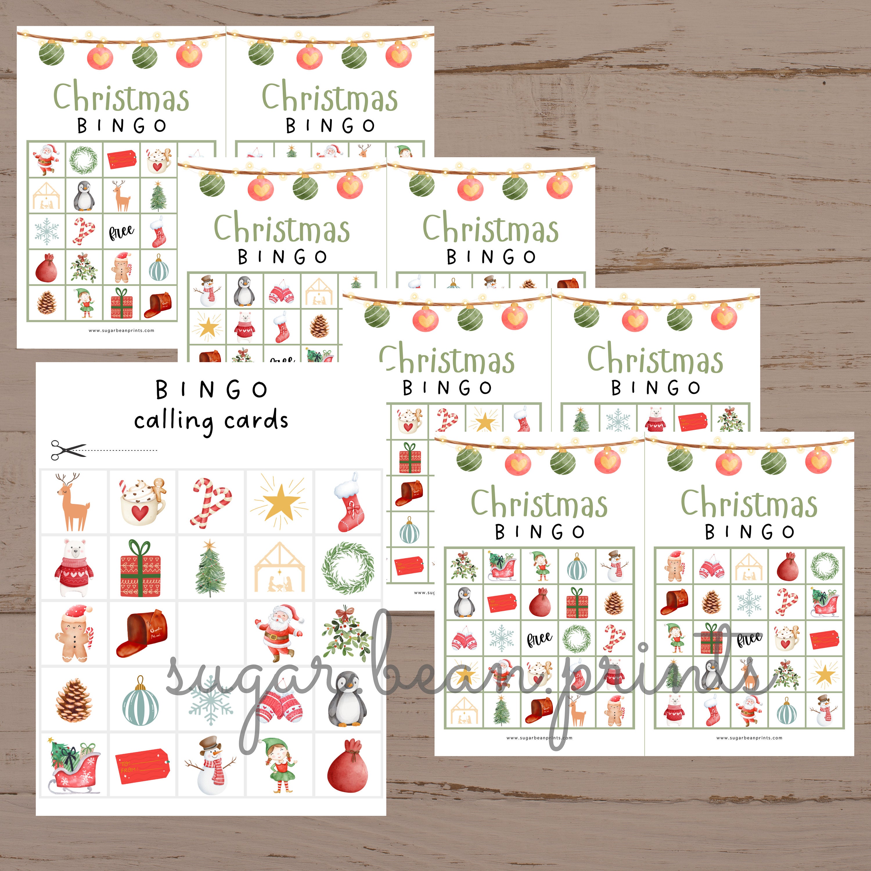 Christmas BINGO Printable | Kids Holiday Game | Holiday Activity for ...