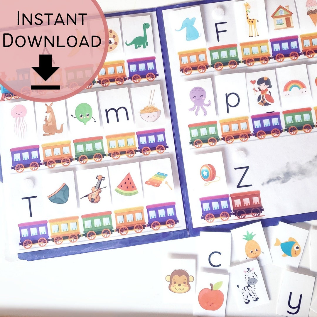 ABC Train Letter Game | Kids Alphabet Activity Print | Lowercase ...