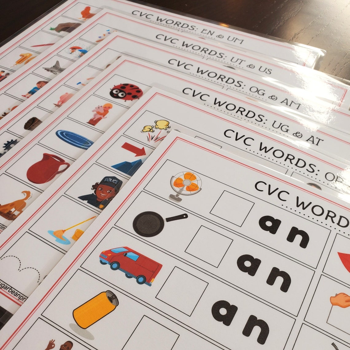 CVC Word Fill Printable Activity Consonant Vowel Consonant Pattern ...