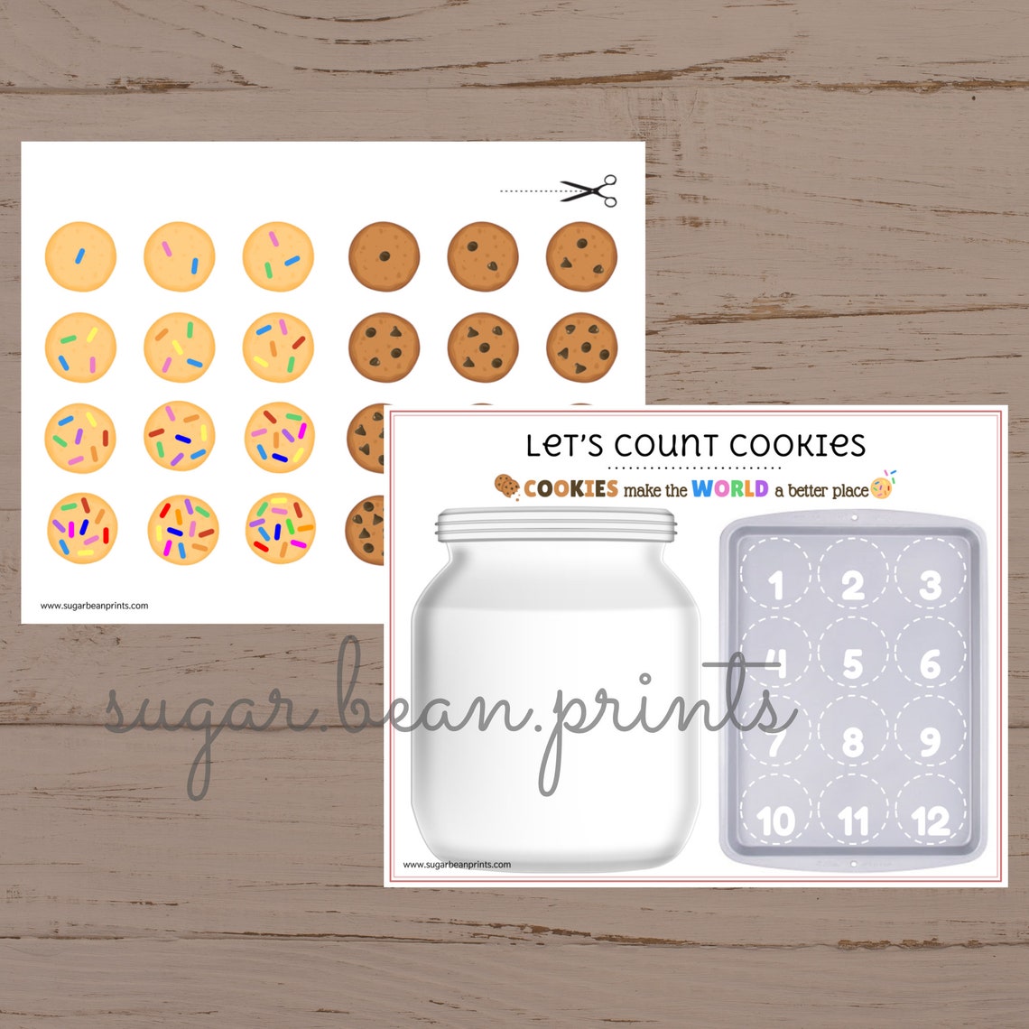 Counting Cookies Printable Activity | Preschooler Counting Activity ...