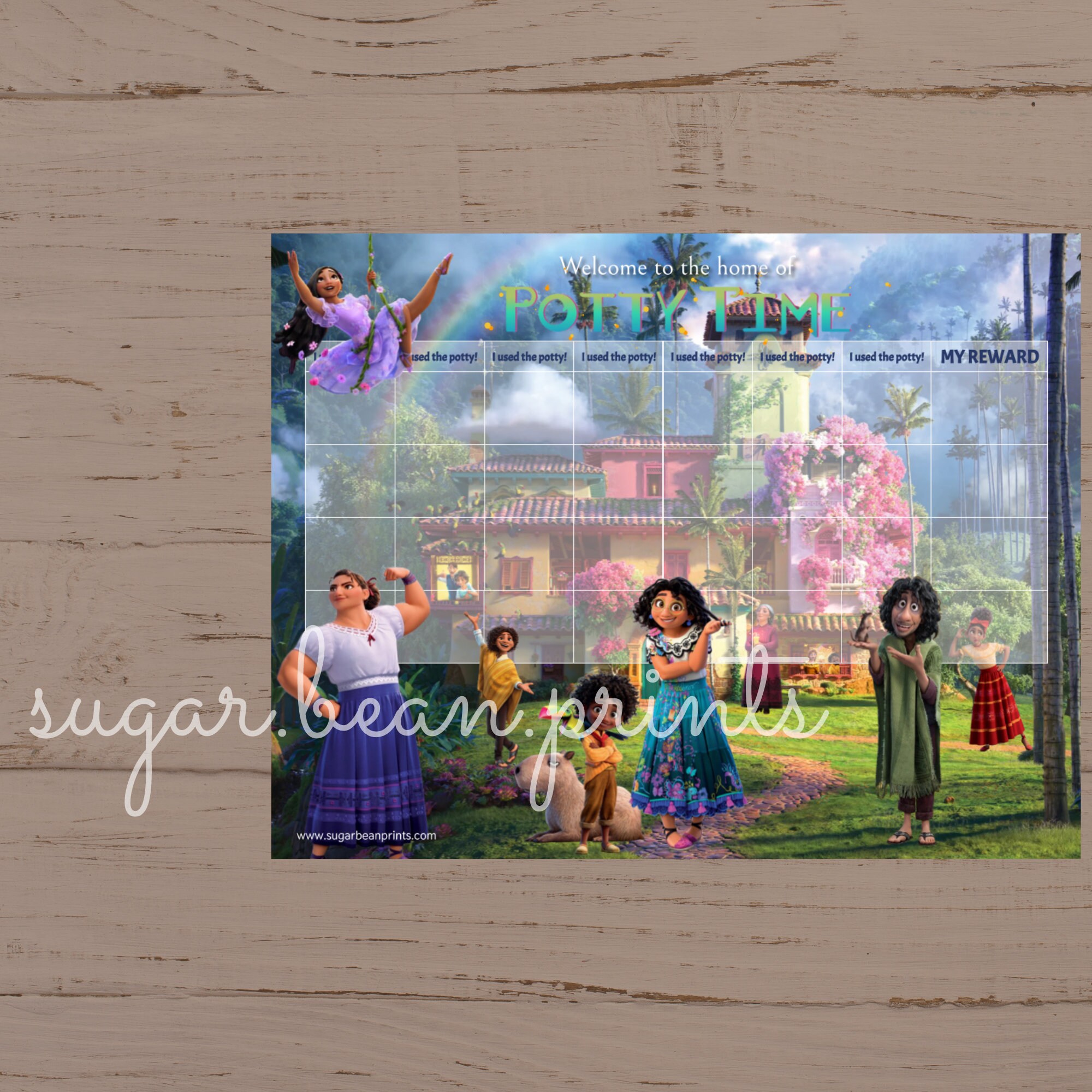 Encanto Potty Training Chart Printable | Mirabel | Printable Potty ...