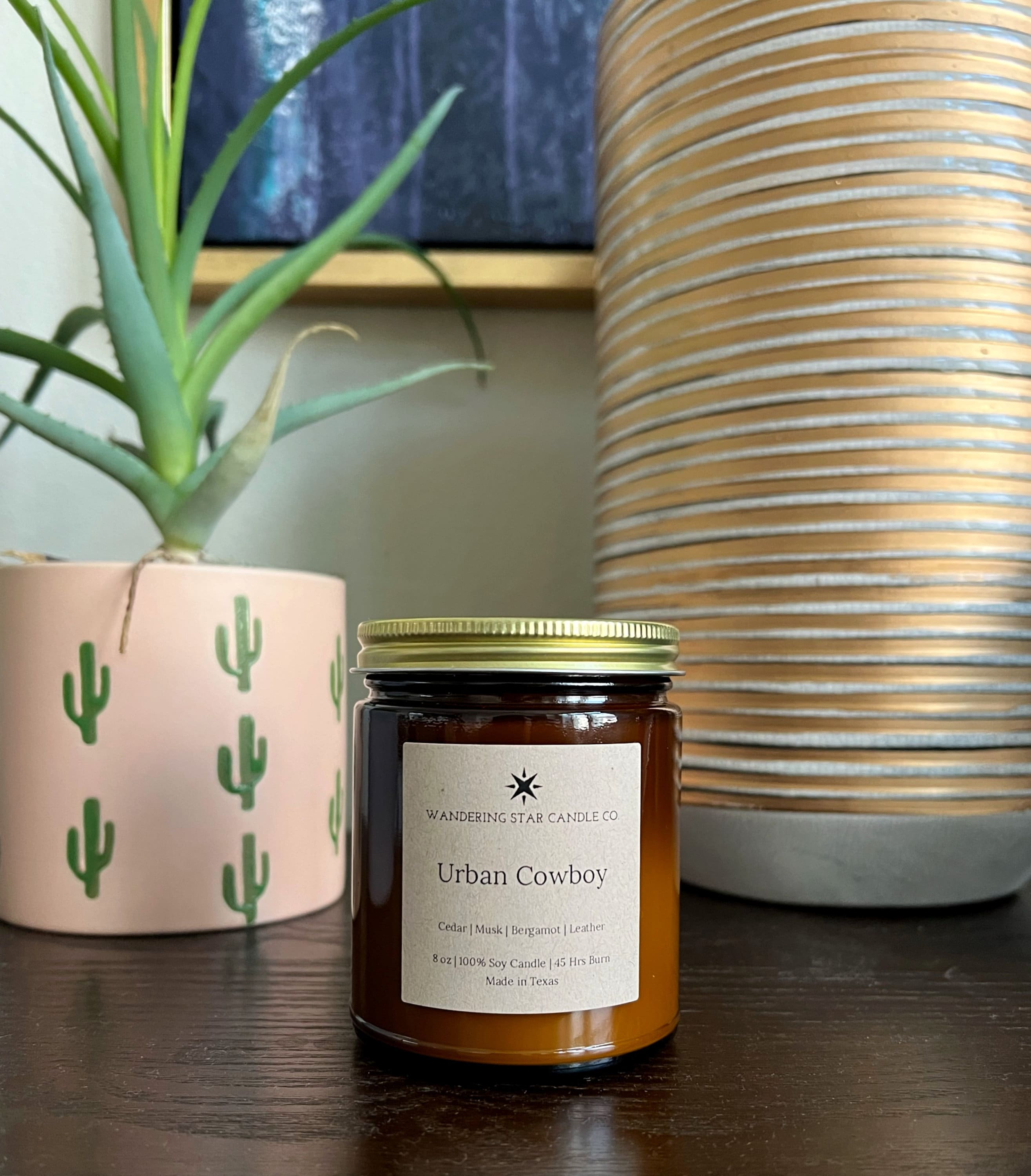 Urban Cowboy Candle Cedar Candle Bergamot Candle Leather Candle Musk ...