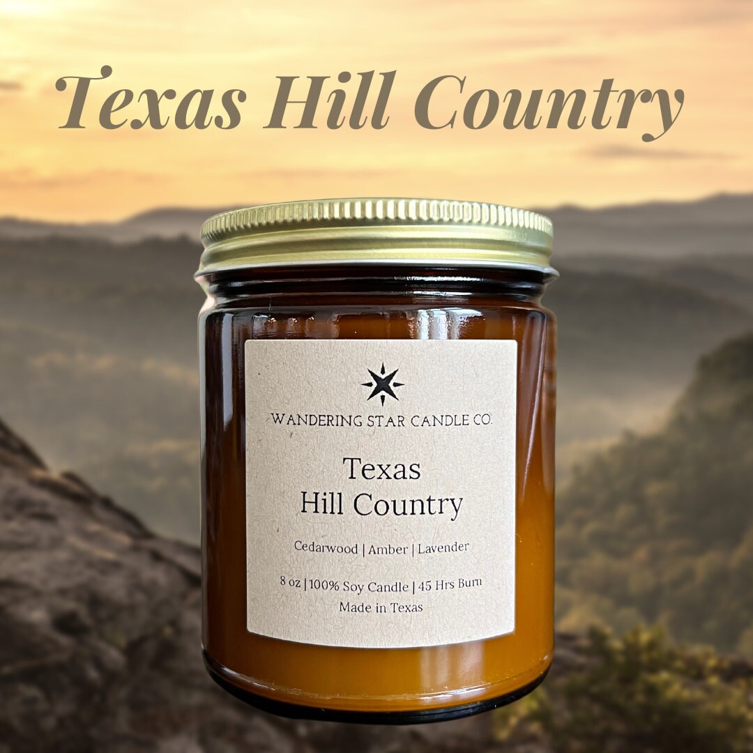 Texas Hill Country Collection | Texas Gifts | Texas Candles | Amber Jar ...