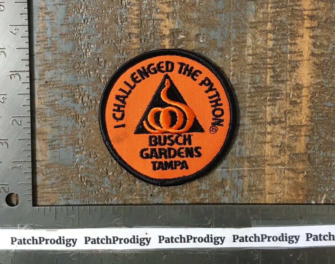 Vintage I Challenged the Python Roller Coaster Busch Gardens Theme Park ...