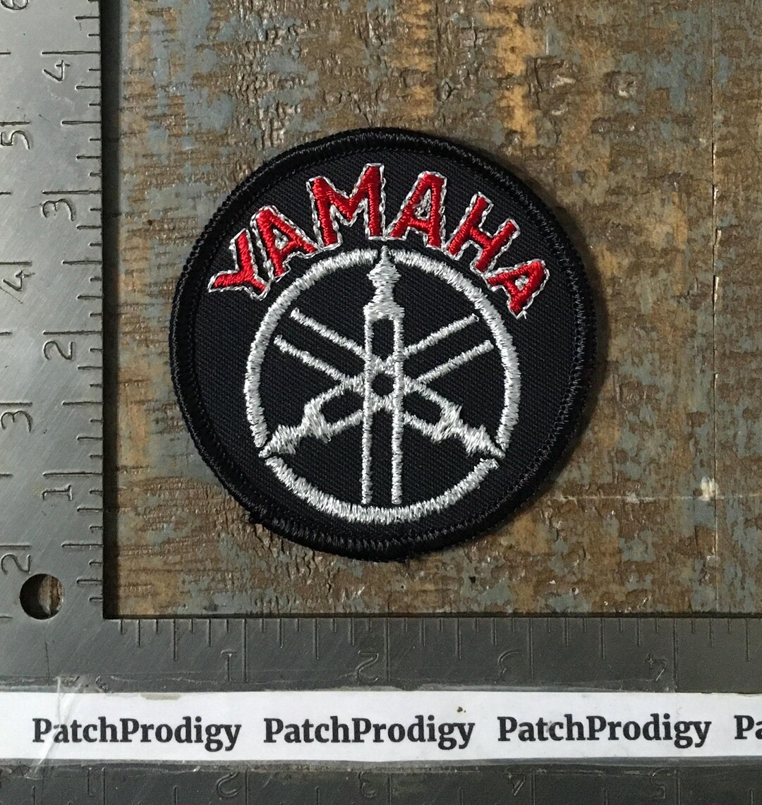 Vintage YAMAHA Motorcycles Racing Bike Logo Emblem Embroidered Sew-on ...