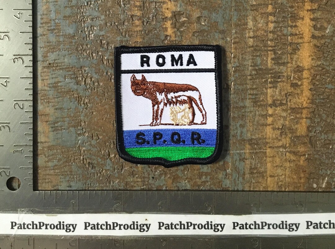 Vintage ROMA Rome Italy Coat of Arms Crest Shield SPQR Travel Souvenir ...