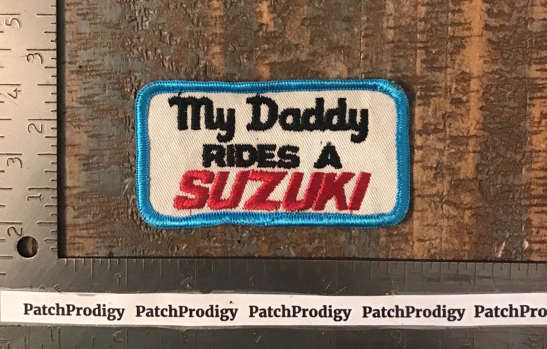 Vintage My Daddy Rides A Suzuki Motorcycle Bike Funny Humor Etsy