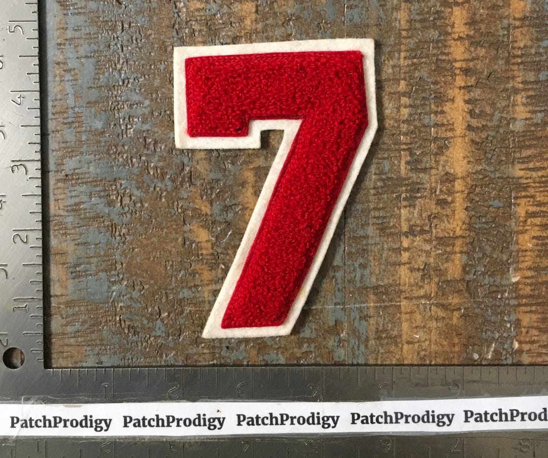 Vintage Number 7 College High School Varsity Sports Jersey Letterman ...