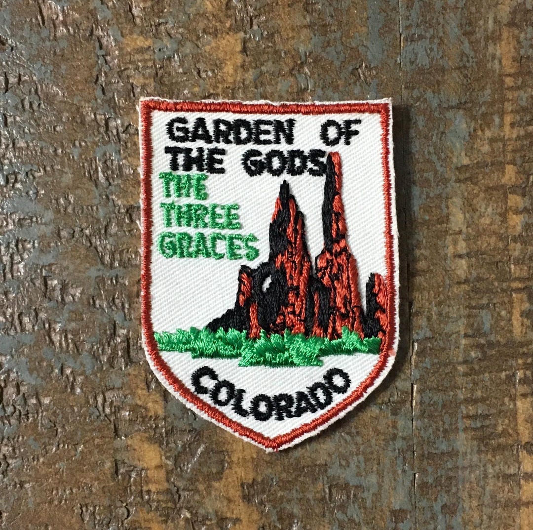 Vintage Garden of the Gods the Three Graces Rock Formation Colorado ...