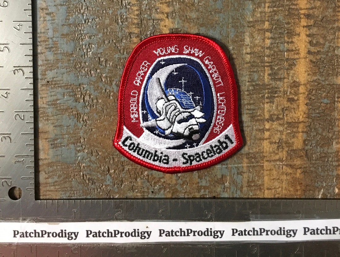Vintage NASA Space Shuttle Columbia Spacelab I Mission STS-9 Iron-on ...