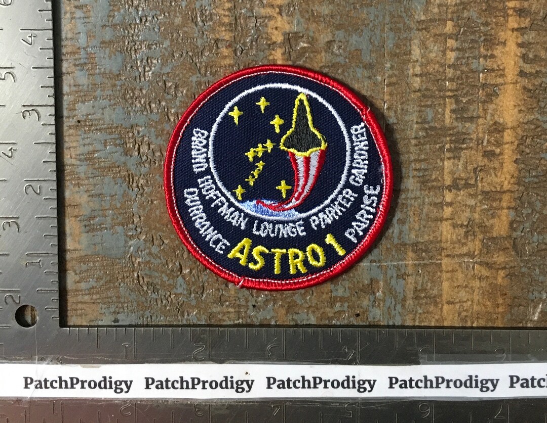 Vintage NASA Space Shuttle Columbia Mission STS-35 Astro 1 Iron-on ...