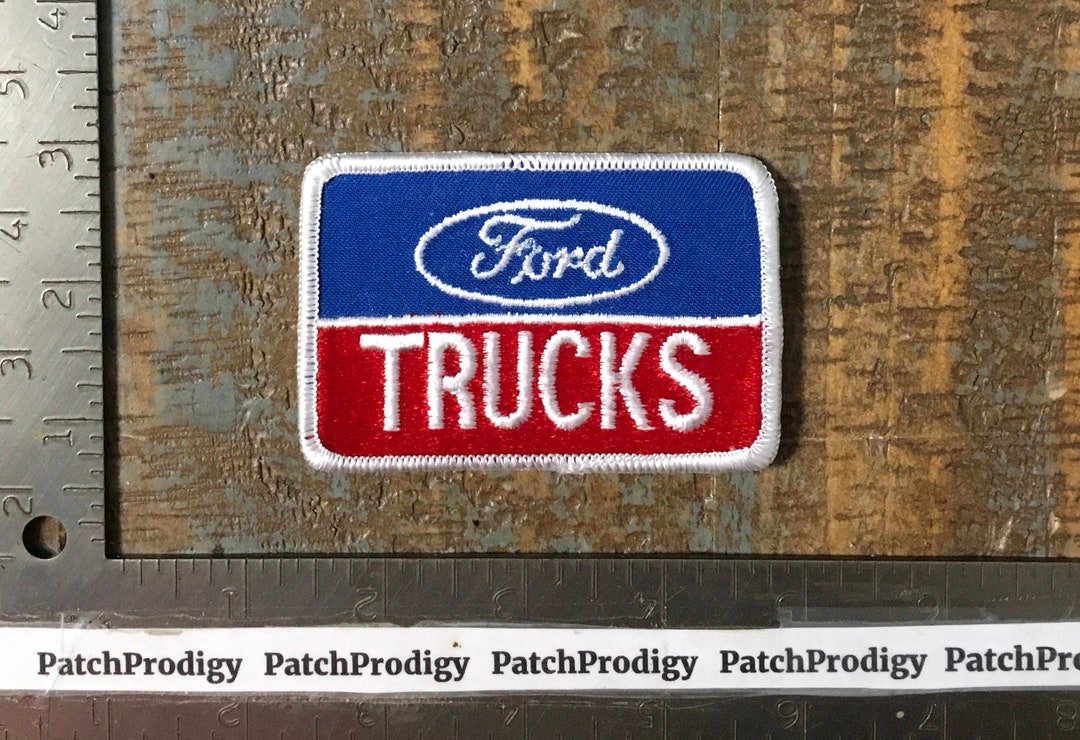 Vintage FORD TRUCKS Automotive Truck Company Dealer Logo Emblem Iron-on ...