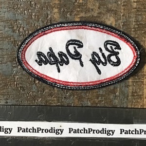 Vintage BIG PAPA Name Tag Work Shirt Job Uniform Oval Sew-on Patch ...
