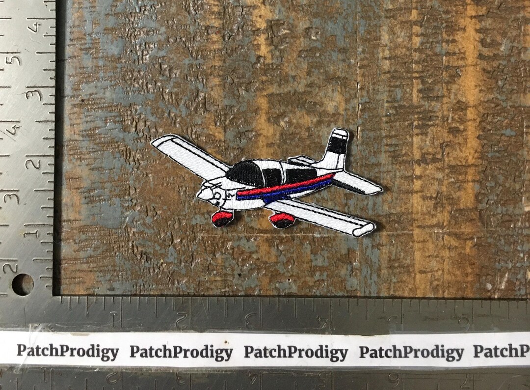 Vintage AIRPLANE Aircraft Aviation Plane Flying Monoplane Embroidered ...