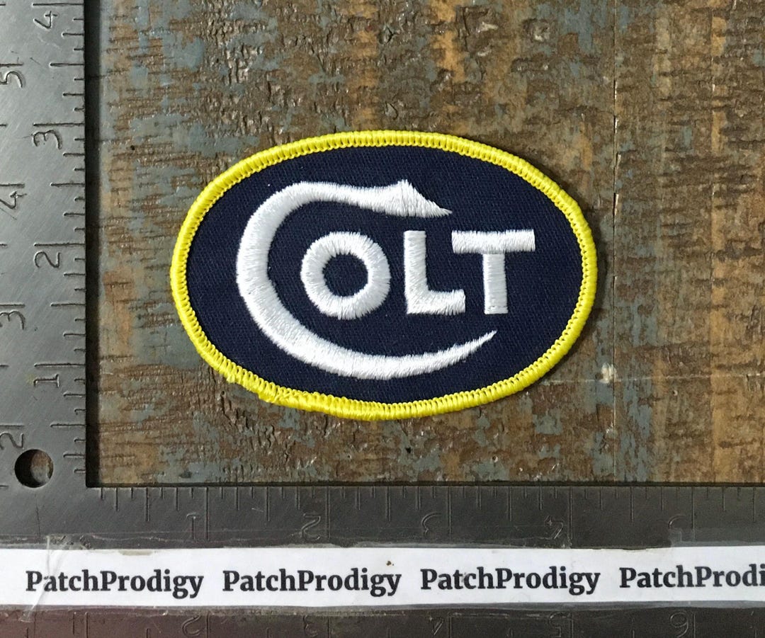 Vintage COLT Guns Firearms Company Logo Embroidered Sew-on Patch 1970s ...