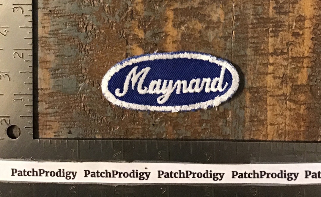 Vintage MAYNARD Name Tag Work Shirt Job Uniform Sew-on Patch - Etsy