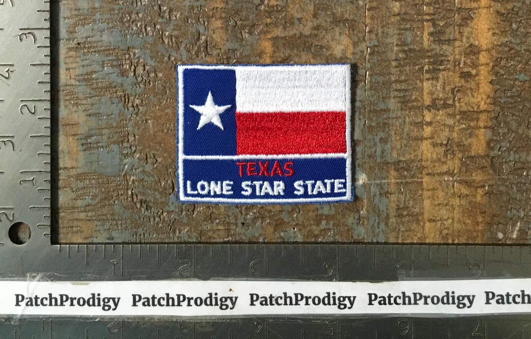 Vintage TEXAS Lone Star State Flag Emblem Travel Souvenir Iron-on Patch ...
