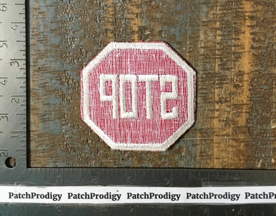 Vintage STOP SIGN Traffic Driving Road Sign Symbol Se… - Gem