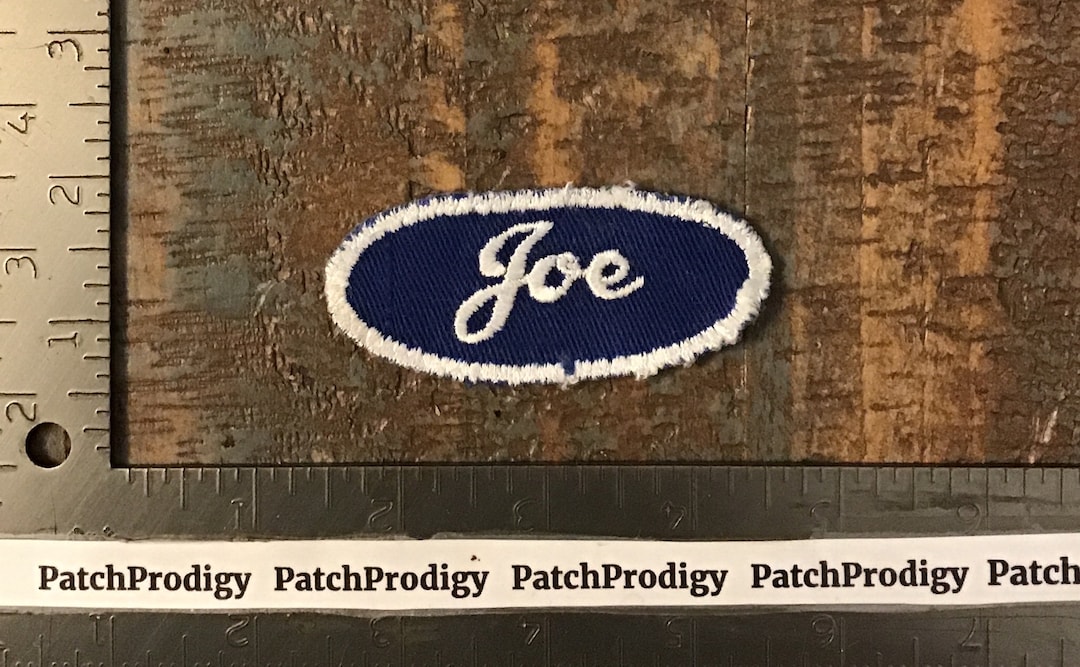 Vintage JOE Name Tag Work Shirt Job Uniform Sew-on Patch - Etsy
