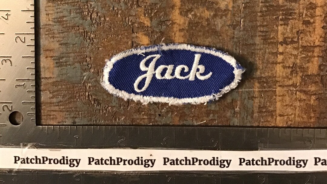 Vintage JACK Name Tag Work Shirt Job Uniform Oval Sew-on Patch - Etsy