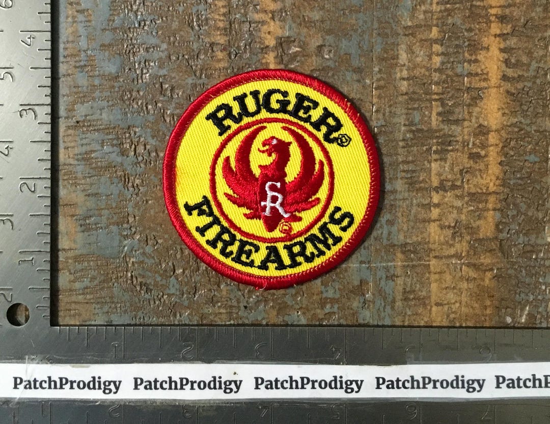 Vintage RUGER FIREARMS Guns Pistols Rifles Company Logo Iron-on Patch ...