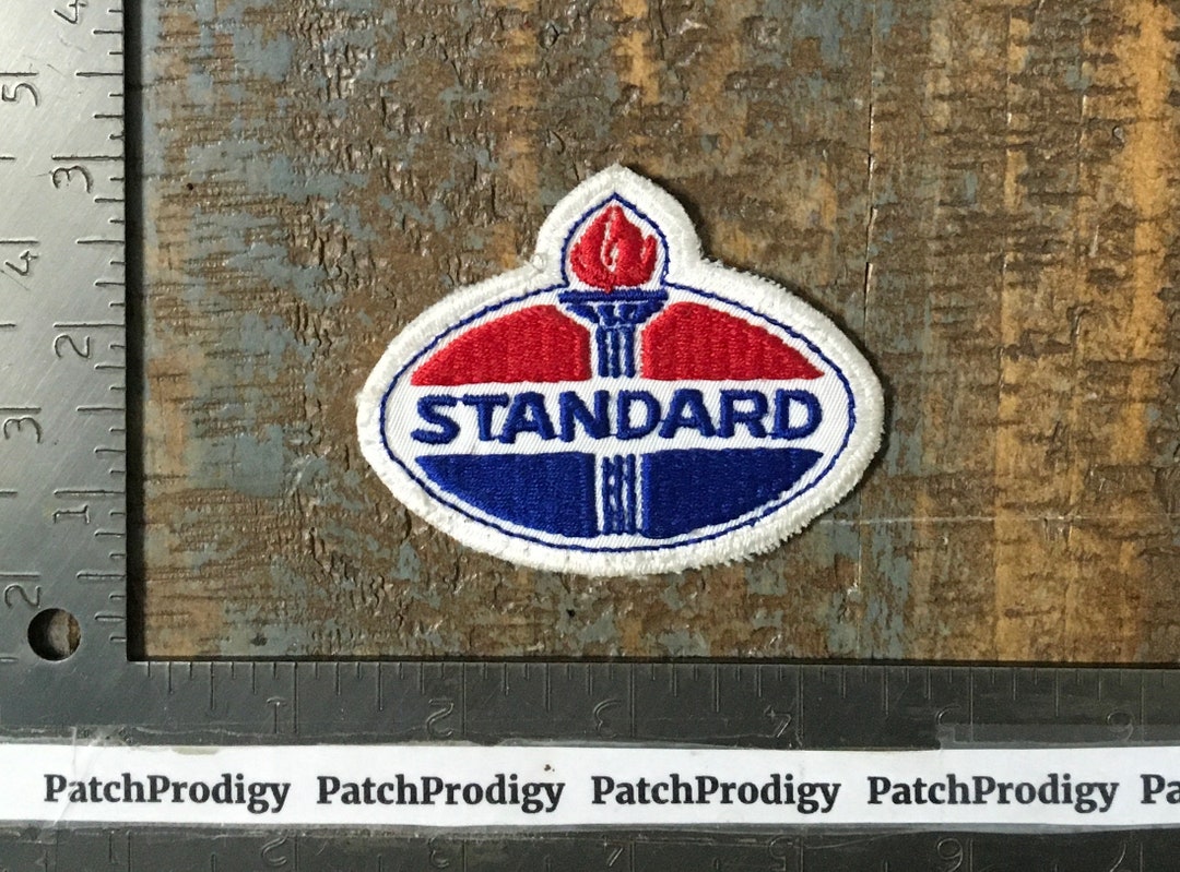 Vintage STANDARD OIL Gasoline Petroleum Company Logo Sew-on Patch 1970s ...