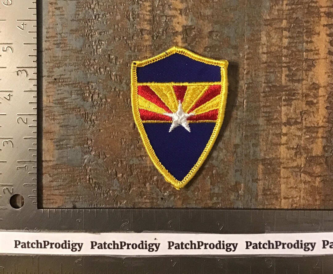 Vintage Arizona State Flag Shield Travel Souvenir Sew-on Patch Twill - Etsy