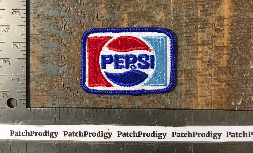 Vintage PEPSI Soda Pop Beverage Drink Company Logo Iron-on Patch 1970s ...