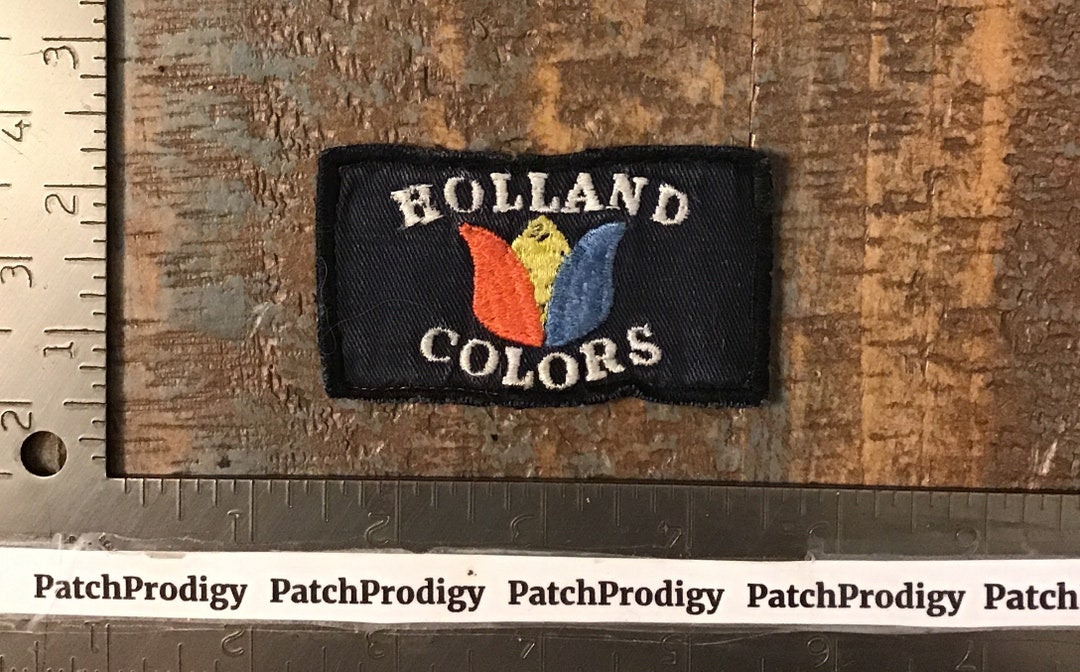 Vintage HOLLAND COLORS Agriculture Farming Seed Company Logo Sew-on ...