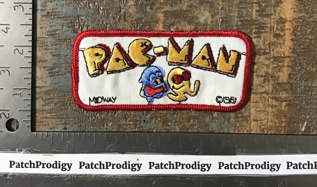 Vintage PAC-MAN Video Game Midway Games Atari Character Sew-on Patch ...