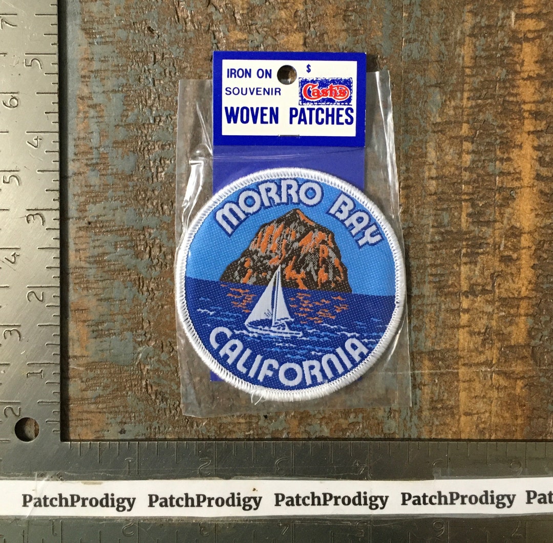 Vintage Morro Bay California Sailboat Rock Travel Souvenir Woven Iron ...