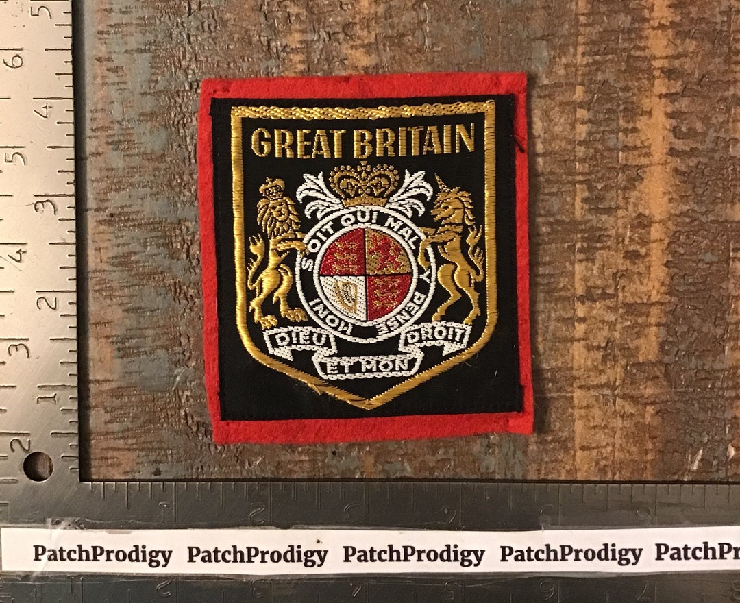 Vintage GREAT BRITAIN Motto Coat of Arms Crest Shield Travel - Etsy
