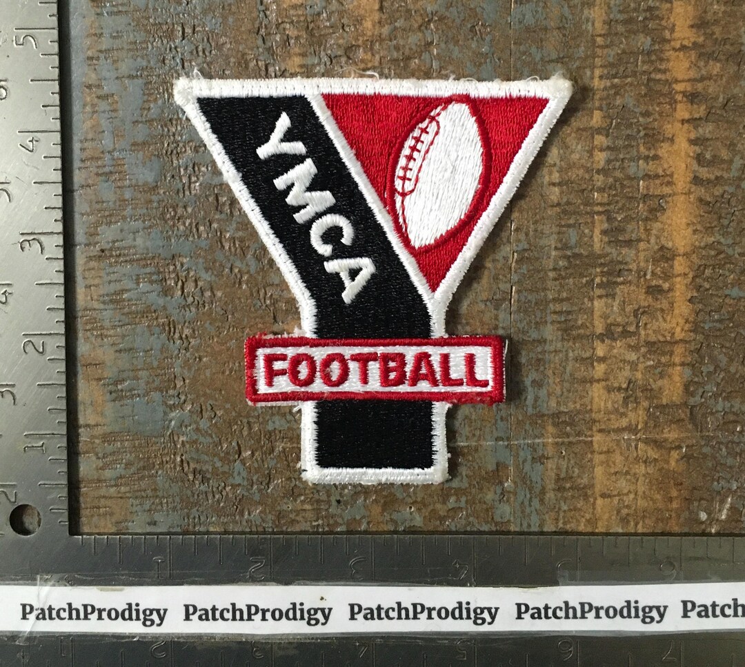 Vintage YMCA FOOTBALL Youth Sports Organization Company Logo Sew-on ...