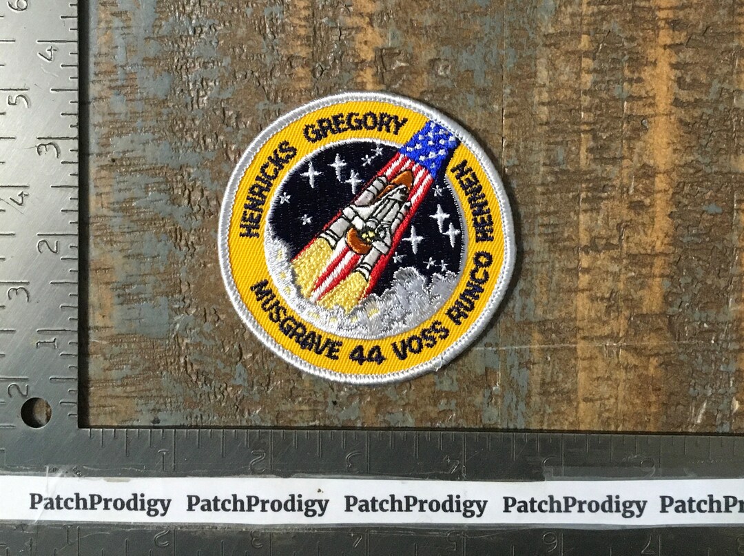 Vintage NASA Space Shuttle Atlantis STS-44 Mission Iron-on Patch - Etsy