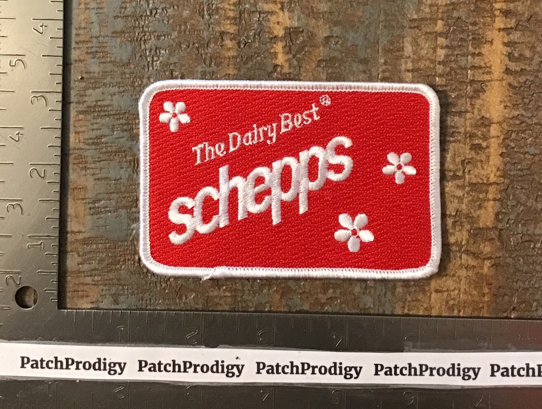 Vintage Schepps the Dairy Best Company Logo Advertising Iron-on Patch ...