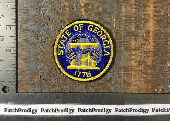 Vintage State Of Georgia Great Seal Crest Travel Souv… - Gem