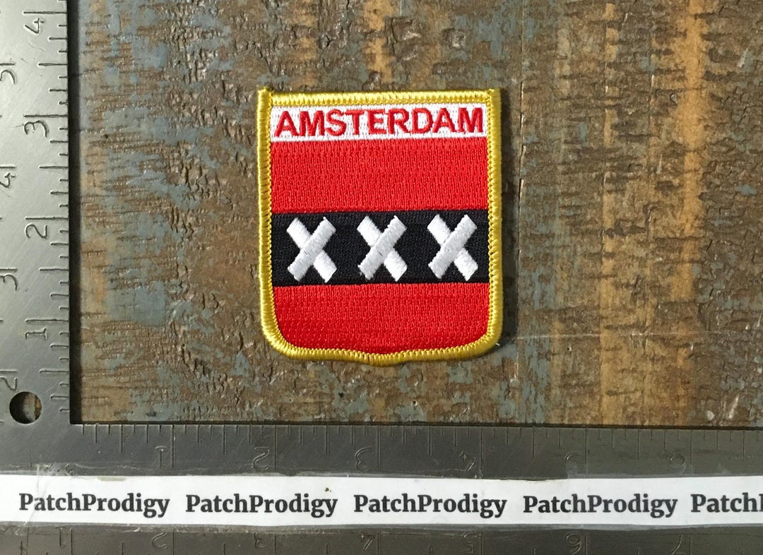 Vintage AMSTERDAM Flag Emblem Netherlands Travel Souvenir Sew-on Patch 1980s - Etsy