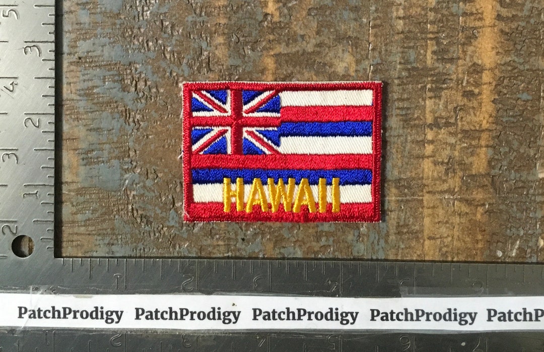 Vintage Hawaii State Flag Emblem Travel Souvenir Sew-on Patch 1970s HI ...