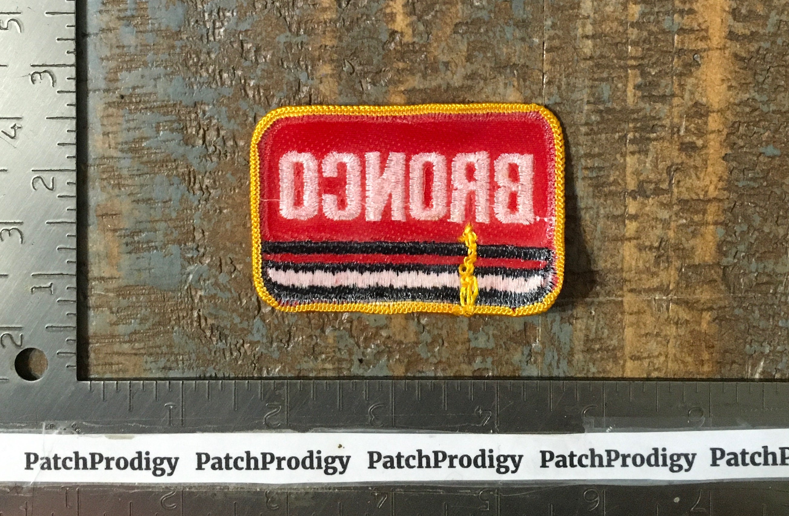 Vintage Ford Bronco Classic SUV Logo Emblem Iron-on Patch 1970s Red ...