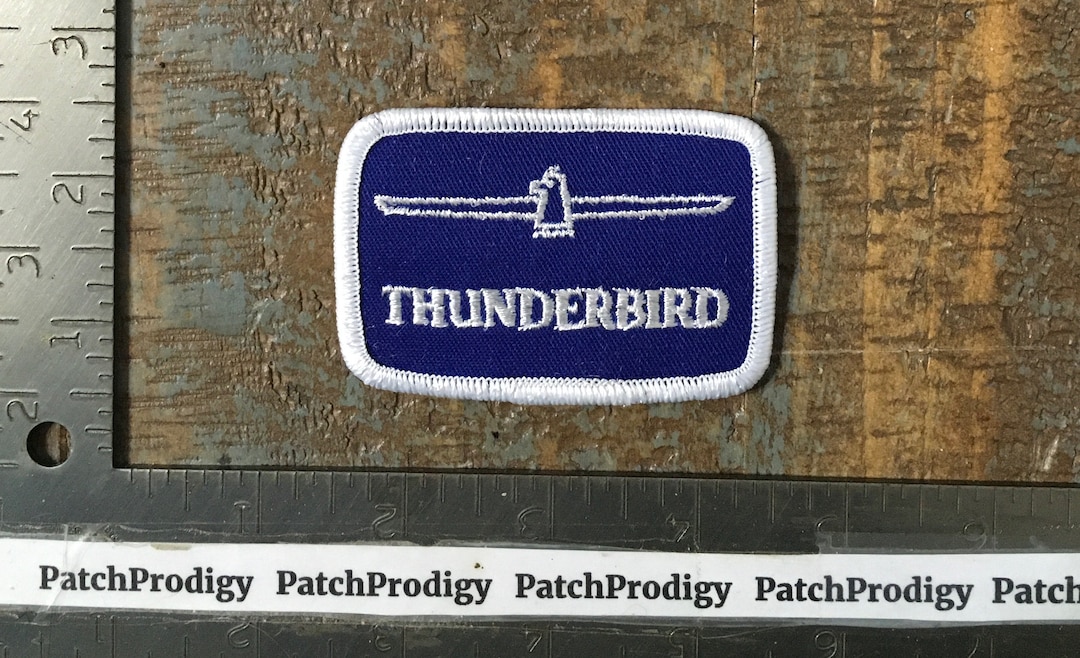 Vintage Ford Thunderbird Automobile Car Dealer Logo Emblem Iron-on ...