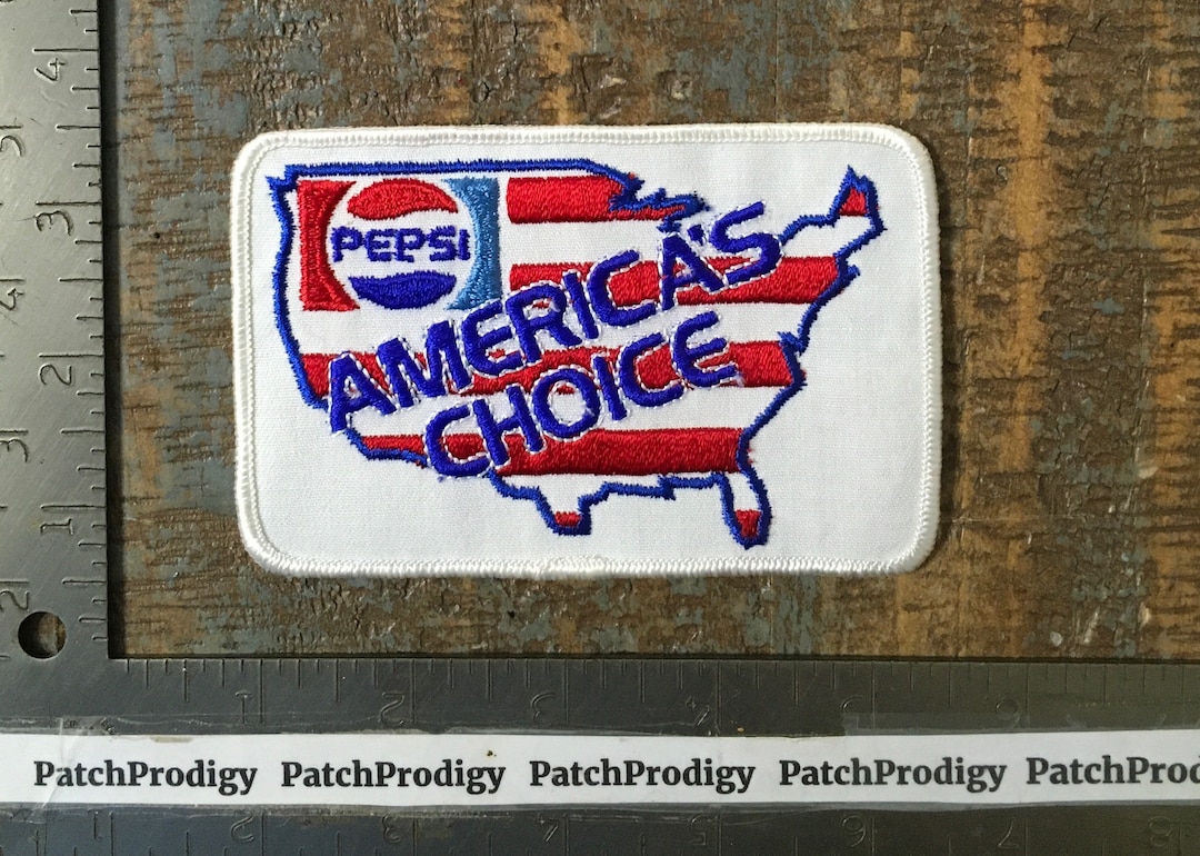 Vintage PEPSI America's Choice USA Stars Stripes Flag Soda Pop Beverage ...