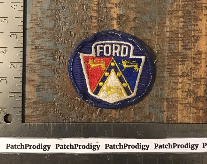 Vintage FORD Automobile Car Logo Emblem Sew-on Patch Round 1960s Twill ...