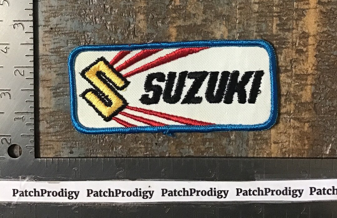 Vintage Suzuki Motorcycles Racing Bike Company Logo Emblem Sew-on Patch ...