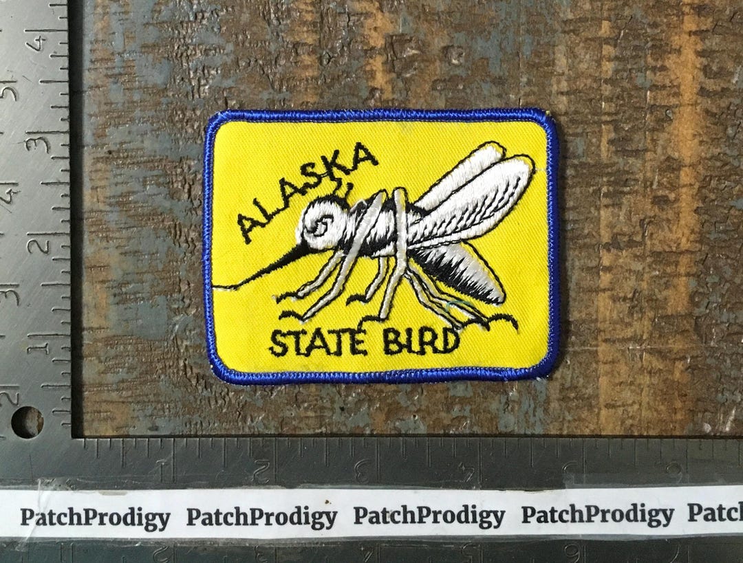 Vintage Alaska State Bird Mosquito Insect Funny Hunor Travel Souvenir ...
