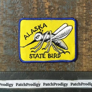 Vintage Alaska State Bird Mosquito Insect Funny Hunor Travel Souvenir ...