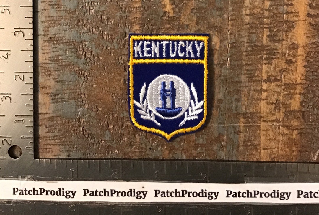 Vintage KENTUCKY State Flag Emblem Travel Souvenir Iron-on Patch KY ...
