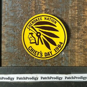 Vintage CHEROKEE NATION Chief's Day 1984 Native American Tribal Leader ...