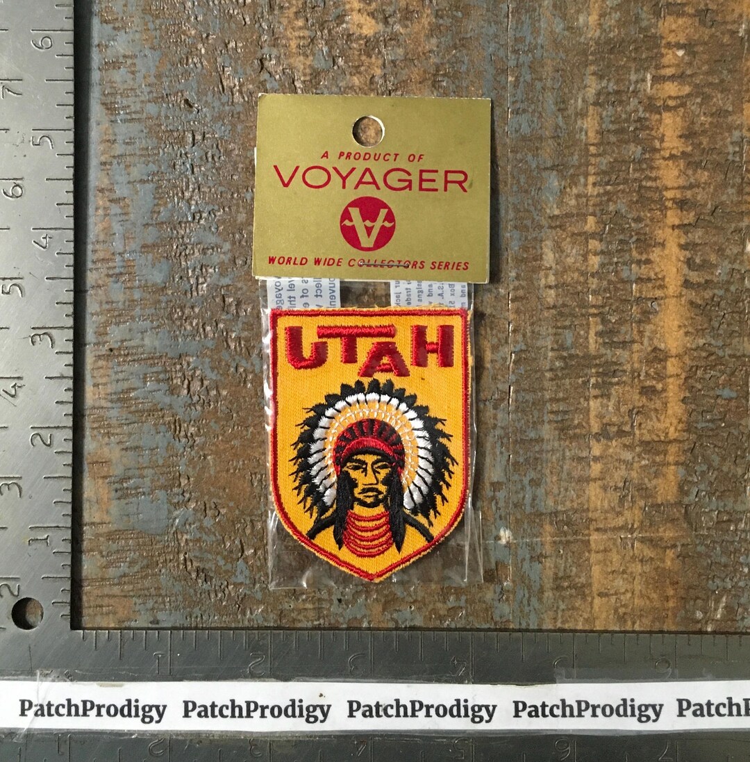 Vintage UTAH Native American Indian Chief Headdress State Travel ...