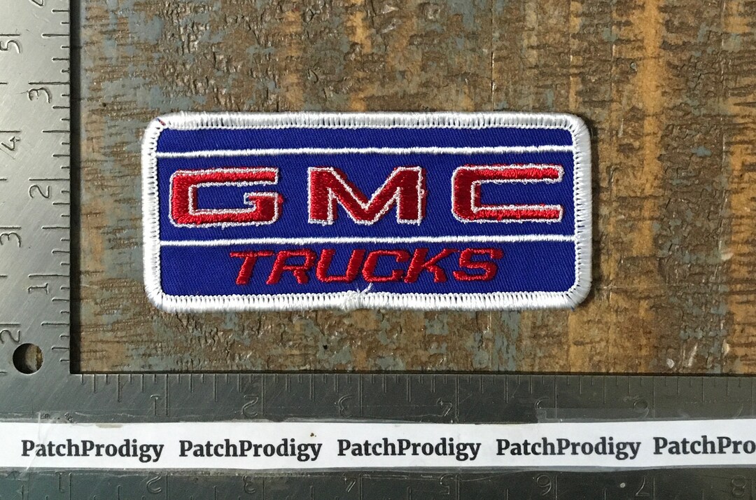 Vintage GMC TRUCKS General Motors Truck Company Logo Sew-on Patch Red ...